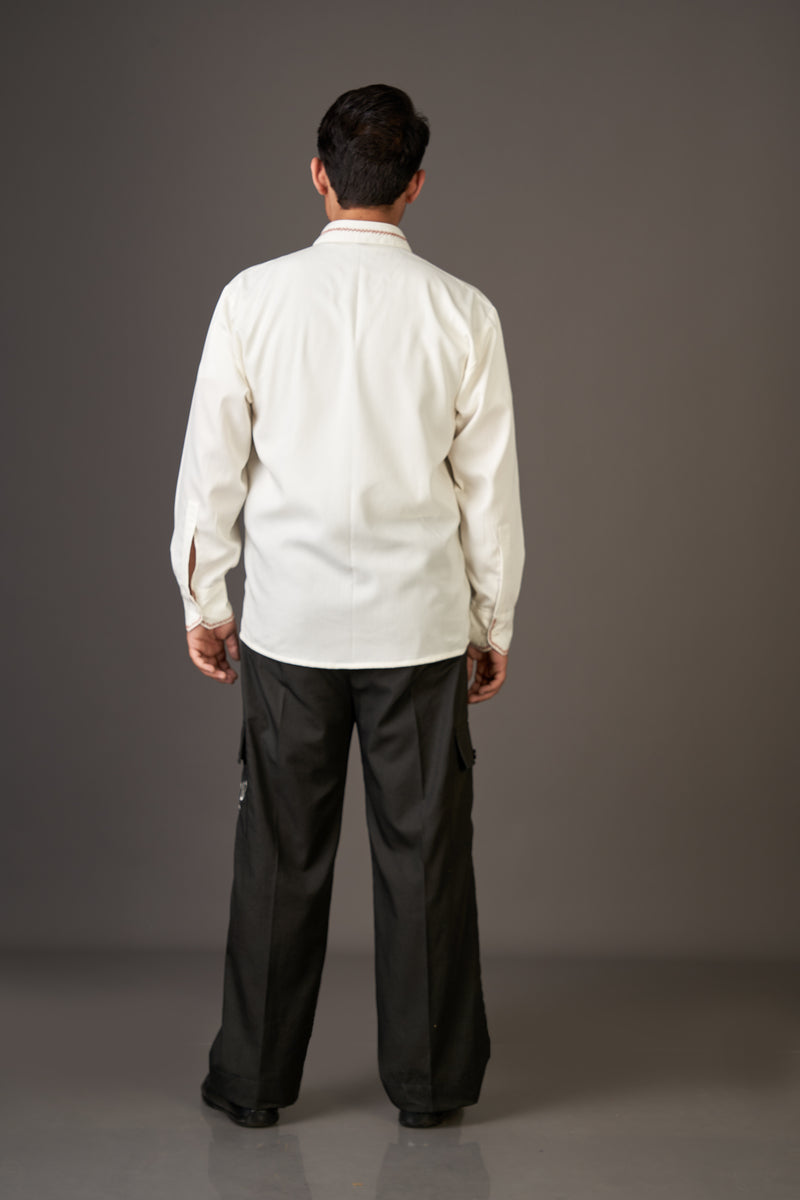 BUTTON DOWN SHIRT (EMBROIDERED) S24-M14 – Gaachi Official